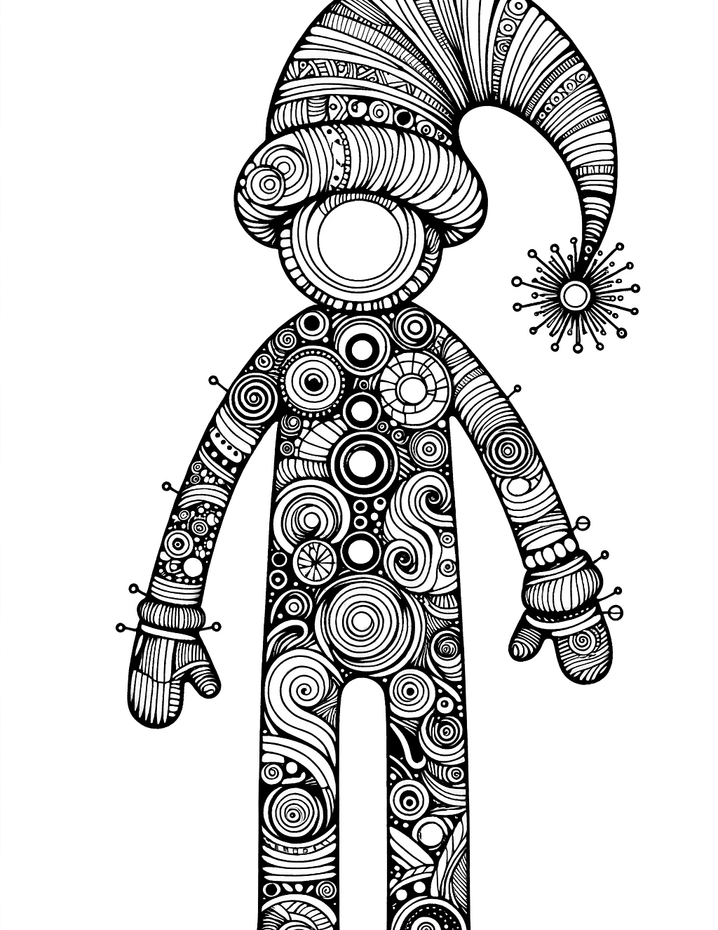 Coloring page of santa calus | PageCrayon