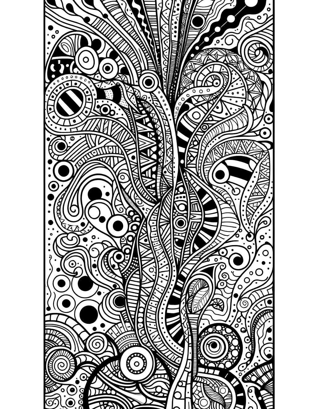 Coloring page of dmt patterns | PageCrayon